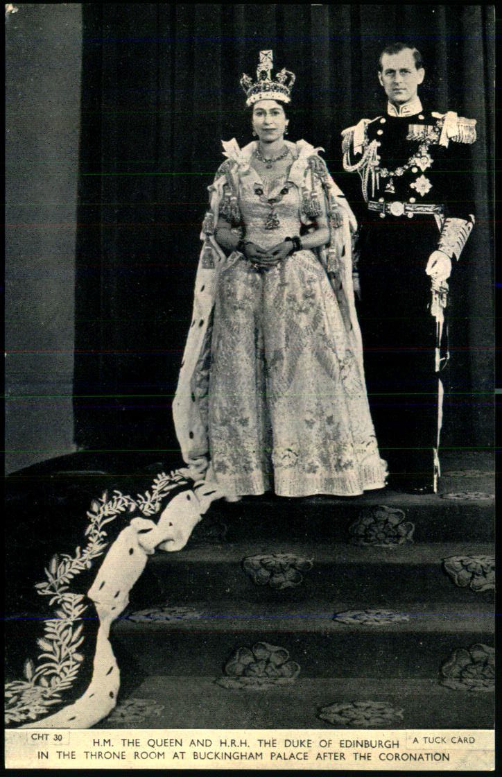 Coronation - Dronning Elizabeth II - Prince Philip - Ubrugt - Dronning ...