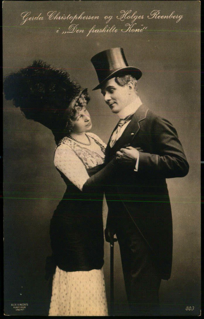 Gerda Christophersen og Holger Reenberg i Den fraskilte Kone - Alex ...