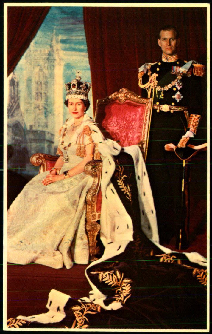 Coronation - Dronning Elizabeth II - Prince Philip - Ubrugt - Dronning ...