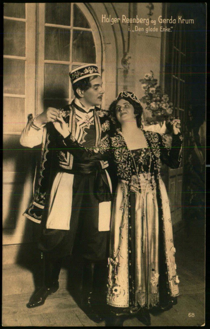 Holger Reenberg og Gerda Krum I Den glade Enke - Chr. Flor u/n - Ubrugt ...