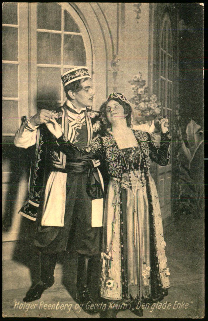 Holger Reenberg og Gerda Krum I Den glade Enke - Chr. Flor u/n - Brugt ...