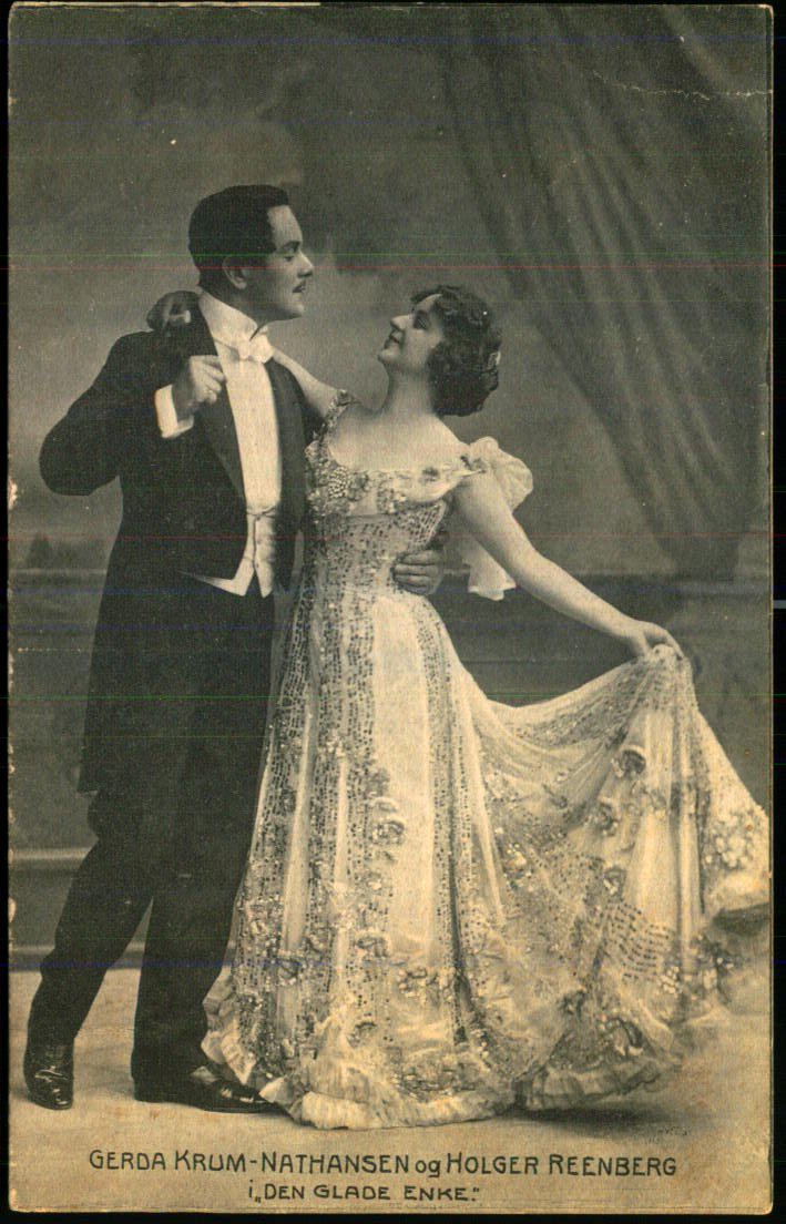 Gerda Krum-Nathansen og Holger Reenberg - Den glade Enke - Alex Vincent ...