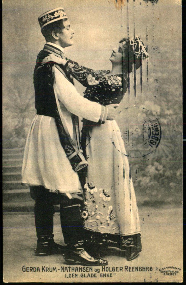 Gerda Krum-Nathansen og Holger Reenberg - Den glade Enke - Alex Vincent ...