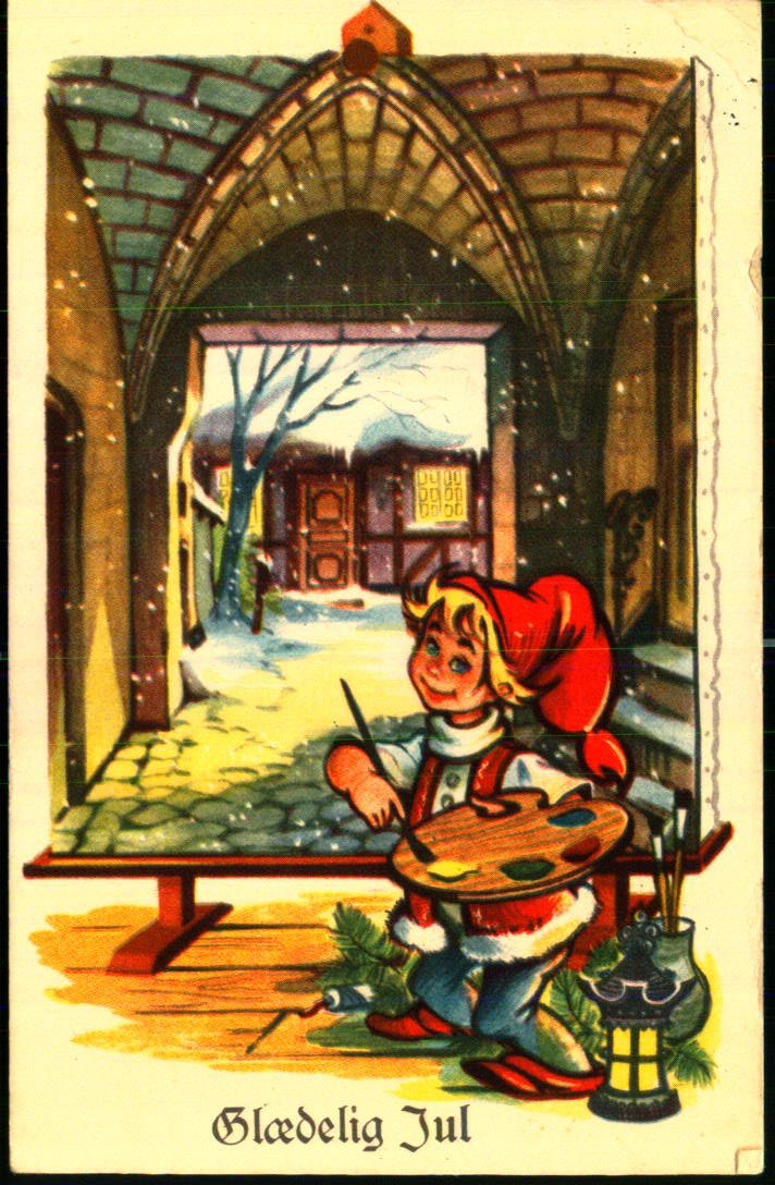 Dam - Glædelig Jul - Jali Serie 1299 - Brugt - Dam, Aage - Samlerhuset