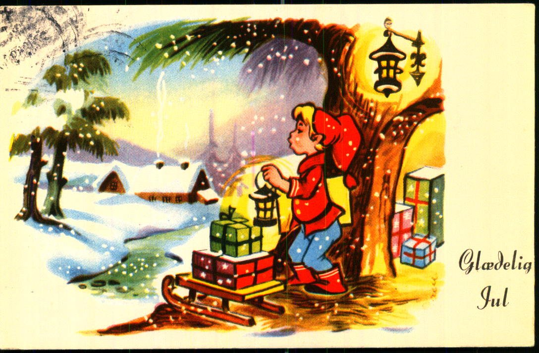 Dam - Glædelig Jul - Jali Serie 1292 - Brugt - Dam, Aage - Samlerhuset