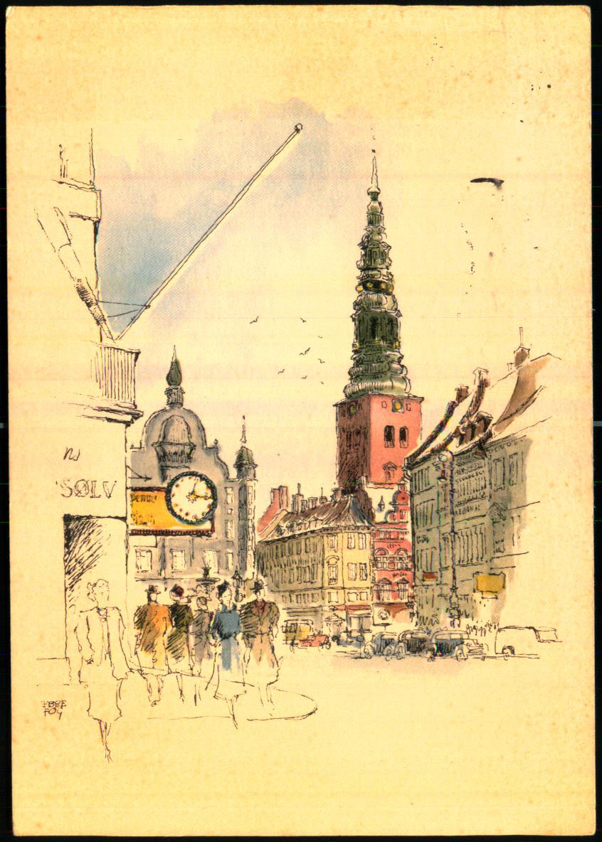 Ebbe Fog - København - Amagertorv - K. Witt-Møller Serie 3154 - Brugt ...