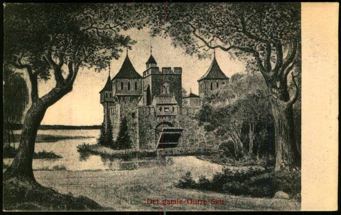 Det gamle Gurre Slot - J,M,, 582 - Brugt - 3490 Kvistgård - Samlerhuset