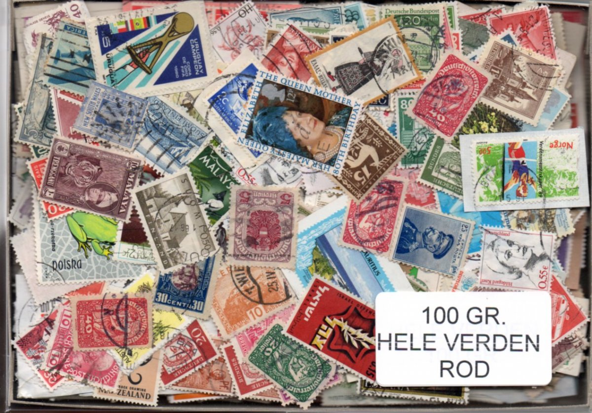 Hele Verden - 100 gram ROD - Kilovarer - Samlerhuset