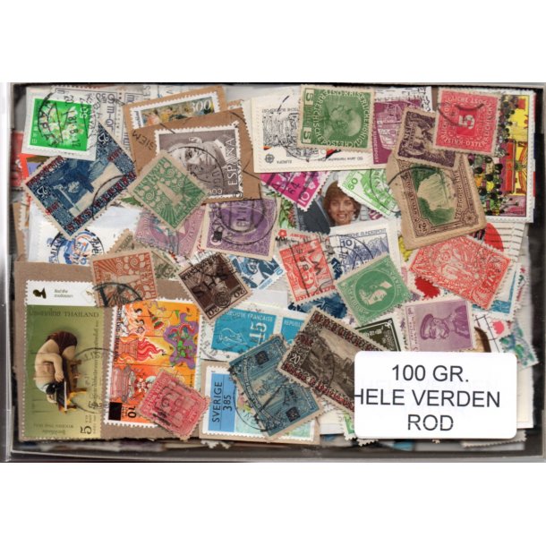 Hele Verden - 100 gram ROD - Kilovarer - Samlerhuset