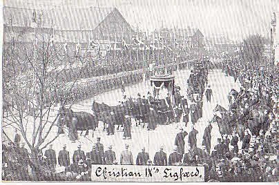 Kong Christian 9.Ligfærd - København. Stender u/no - Kong Christian den ...